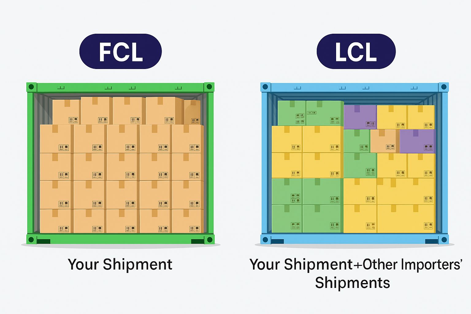 FCL and LCL Shipping: Key Differences Explained for Importers